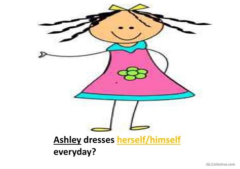 Reflexive Pronouns General Readin English Esl Powerpoints