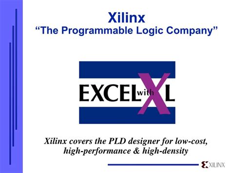 Ppt Xilinx “the Programmable Logic Company” Powerpoint Presentation