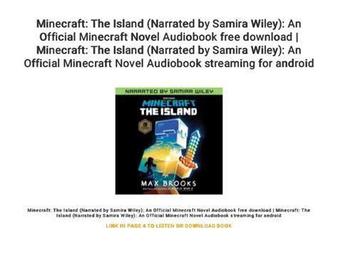 Minecraft The Island Narrated By Samira Wiley An Official Minecraft