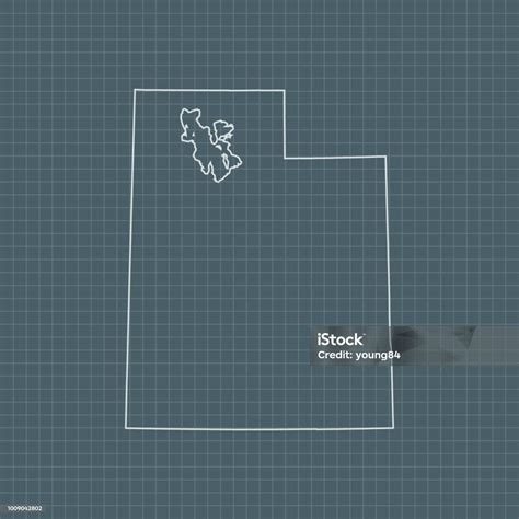 Utah Map Stock Illustration Download Image Now Cartography