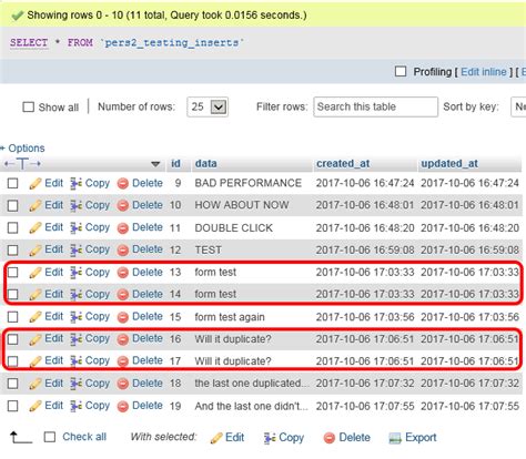 Php Laravel 54 Inconsistent Duplicate Inserts Stack Overflow