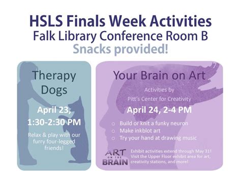 Hsls Finals Week Whats New Hsls Molbio