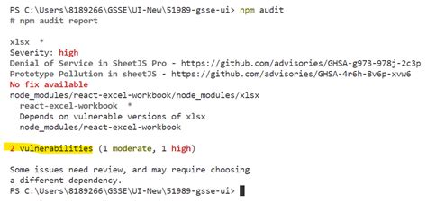 3048 Facing Vulnerability Issues While Using Xlsx In Packagejson