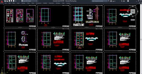 Rcc Bridge Structure Detail Plan And Elevation 2d View Cad Block Layout