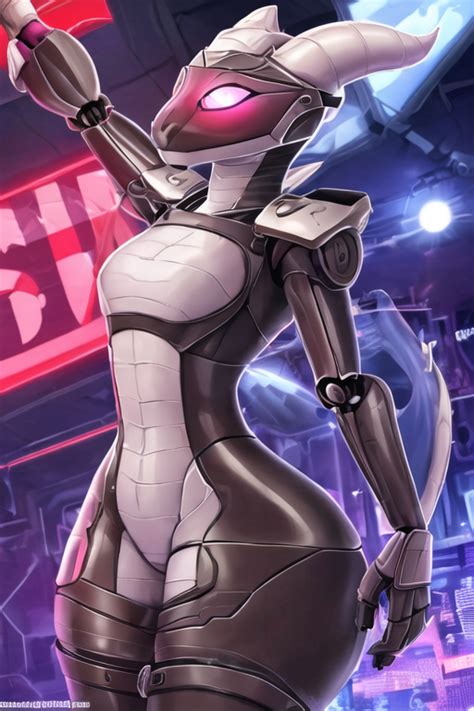 Rule 34 Ai Generated Android Anthro Bottom Heavy Cyberpunk Cyborg Drone Dronification Flat