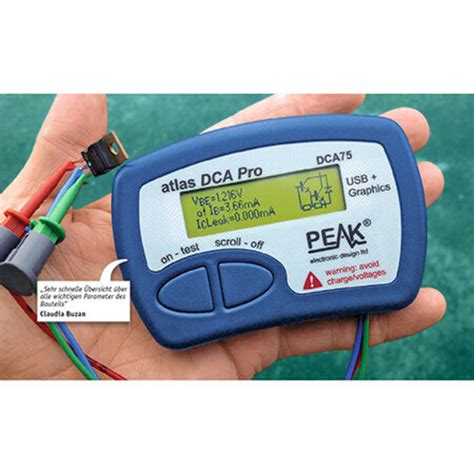 Leser Testen Den Peak Atlas Dca75 Pro Halbleiter Tester Elv Elektronik Bücher Software