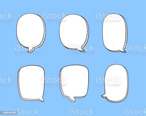 만화 3d 낙서 말풍선 개요 모음 집합 벡터 그림 3차원 형태에 대한 스톡 벡터 아트 및 기타 이미지 3차원 형태 공란