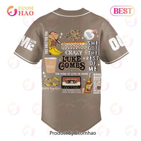 Premium Beautiful Crazy Luke Gombs Custom Jersey Shirt Ecomhao Store