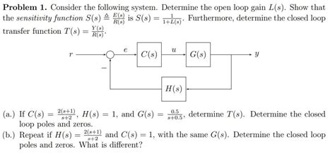Solved Problem Consider The Following System Determine Chegg