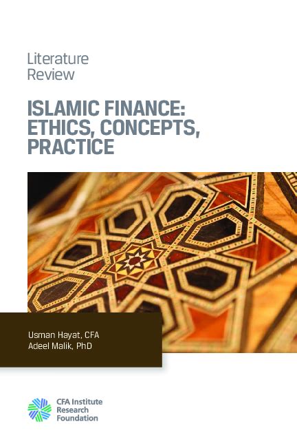 Pdf Islamic Finance Ethics Concepts Practice