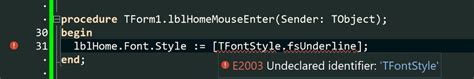 How Do I Underline A Tweblabel Using Code In A Delphi Tms Web Core