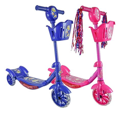 Patinete Infantil Luz E Som Rodas Criança Menino E Menina Cor Patinete Azul MercadoLivre