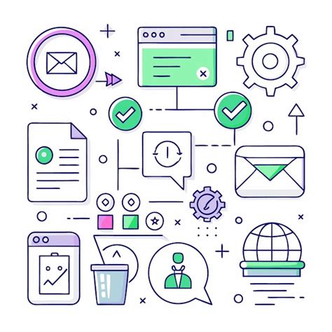 Premium Vector Process Illustration With Icons Showing Workflow