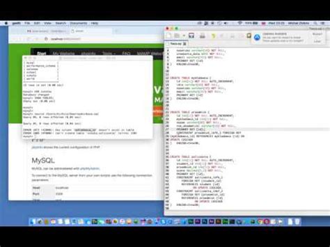 Mysql Command Line Client Import Database Tables From Sql File Mac Os X Youtube