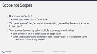 OAuth Claims Ontology Using Claims In OAuth And How They Relate To Scopes PPT