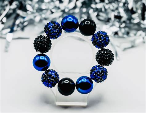 Law Enforcement Bracelet Thin Blue Line Bracelet Police Week Bracelet