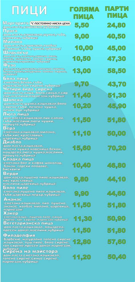 Меню Диабло Перник Вижте нашите предложения за пица бургер хот дог