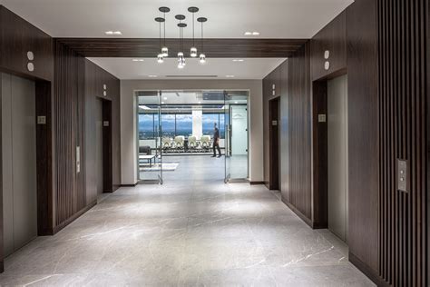 Highpoint Resources Denver Corporate Interior Design Elevator Lobby Abel Design Group
