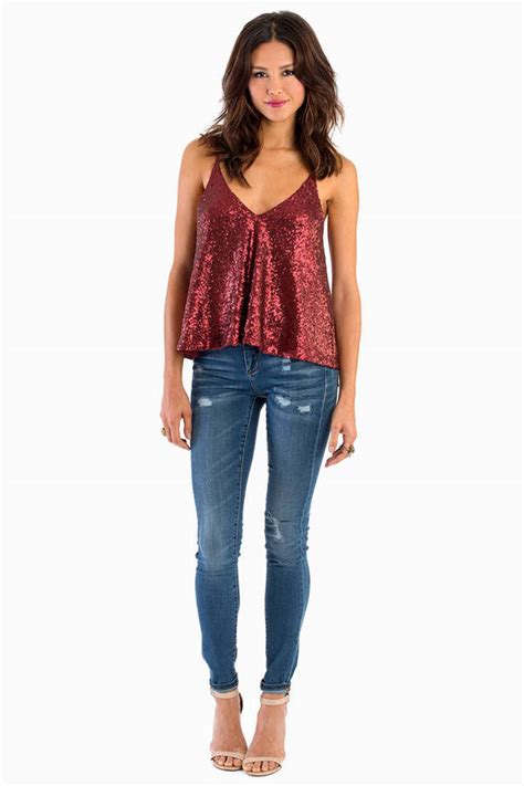 Cute White Tank Top White Top Sequin Top White Tank Tobi US
