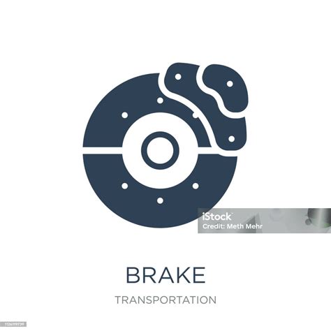制動圖示向量在白色背景 制動器時尚填充圖示從運輸收集 刹車向量例證向量圖形及更多剎車制圖片 剎車制 商標 器材 Istock