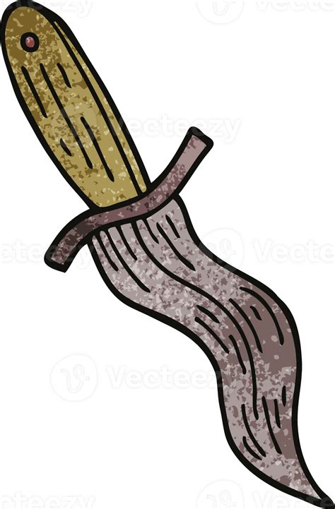 Cartoon Doodle Tattoo Dagger Symbol 45271239 Png