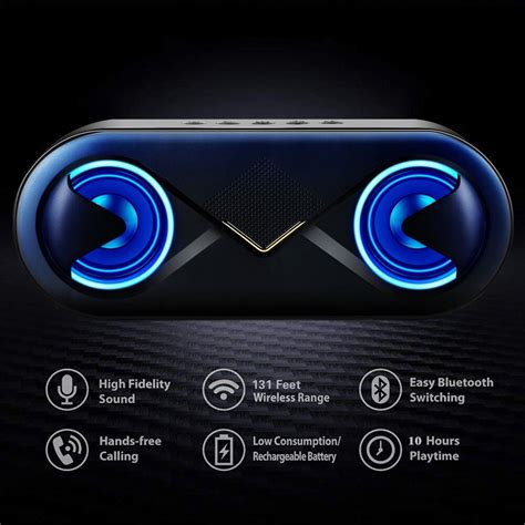 Портативная беспроводная колонка TOPROAD 10W, связь по Bluetooth 5.0 ...