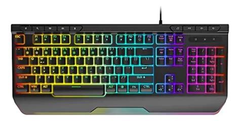 Teclado Para Juegos Rgb Con Cable Retroiluminado Personaliza Meses
