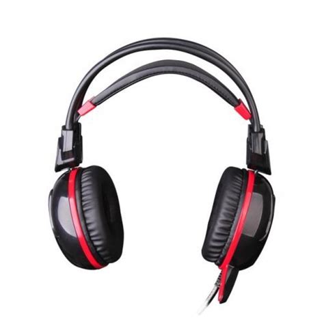 Слушалки A4TECH Bloody G300, Геймърски, Микрофон, черно с червено