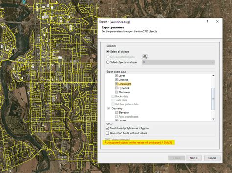 Spatial Manager For Autocad Export Data