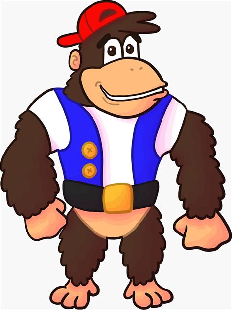 Chunky Kong Sticker For Sale By Simsav Redbubble