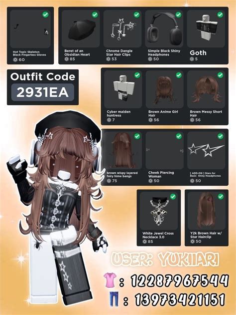 Roblox Avatars Codes Girl