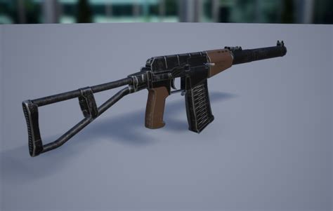 Low Poly Gun S With High Poly Normal Bake Cgtrader