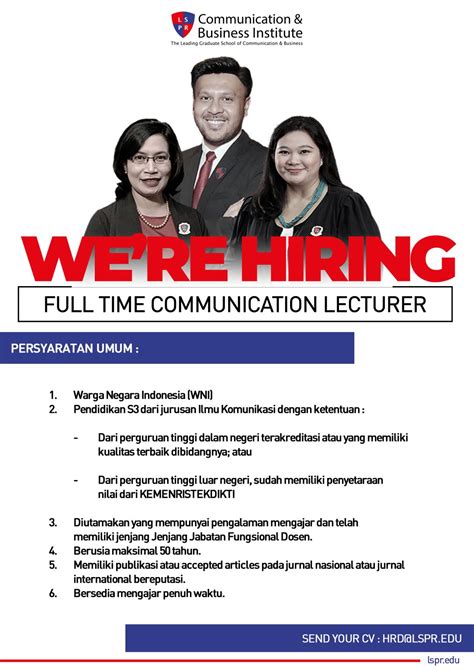 Lspr Communication And Business Institute On Linkedin Were Hiring