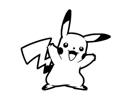 Pikachu Outline