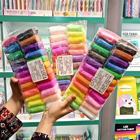 خرید و قیمت خمیر کلی 24 رنگ همراه با ابزار کیفیت عالی و تولید جدیدخمیر مجسمه سازی خمیر سبک از