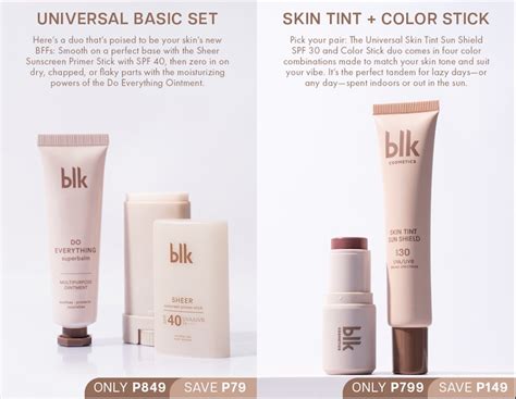Blk Cosmetics Universal Fresh Set Sunscreen Stick Mauve Color Stick