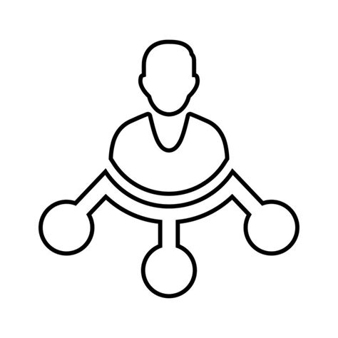 Premium Vector Management Business Structure Line Icon Outline Vector