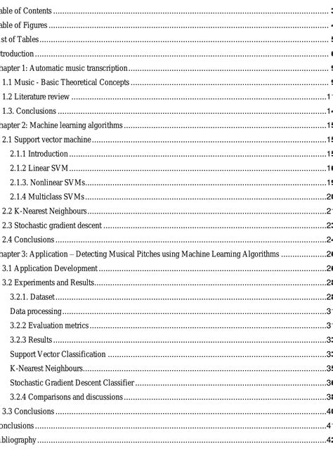 Table Musical Pitch Detection Using Machine Learning