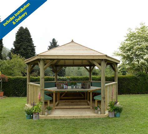 4 7m Hexagonal Classroom With Timber Roof Furnished Educational