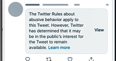 New Twitter Rules Will Flag Abusive Content From Government Officials With Disclaimer Cbs News