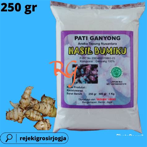 Jual Tepung Pati Ganyong 250 Gram Bubuk Pati Ganyong 250 Gram Serbuk