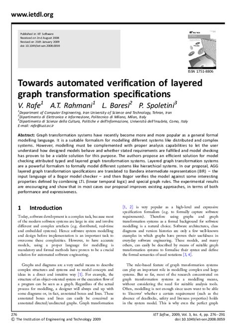 Pdf Towards Automated Verification Of Layered Graph Transformation Specifications