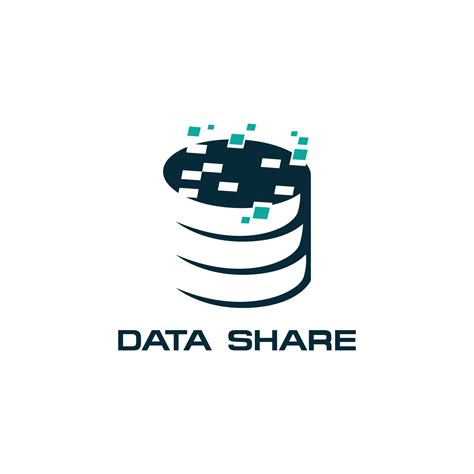Circular Database Icon Isolated On White Background Circular Database