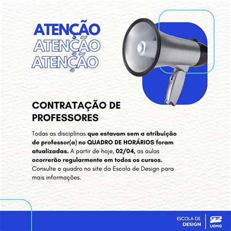 CONTRATAÇÃO DE PROFESSORES Escola de Design