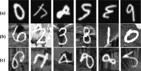 Samples From The Variations Of Complex Mnist A B C Correspond