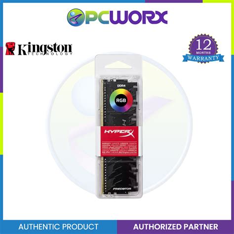 Kingston Hyperx Predator Ddr4 Rgb 16gb 3200mhz Cl16 Dimm Ram Shopee