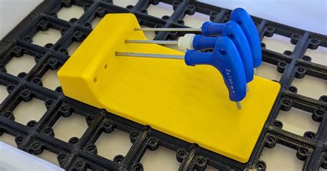 Gridfinity Allen Key With Grip Holder Inbusschlüsselhalter By