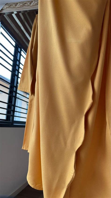 Classic Baju Kurung Pahang Raya In Mustard Kurung Malay Tradisional