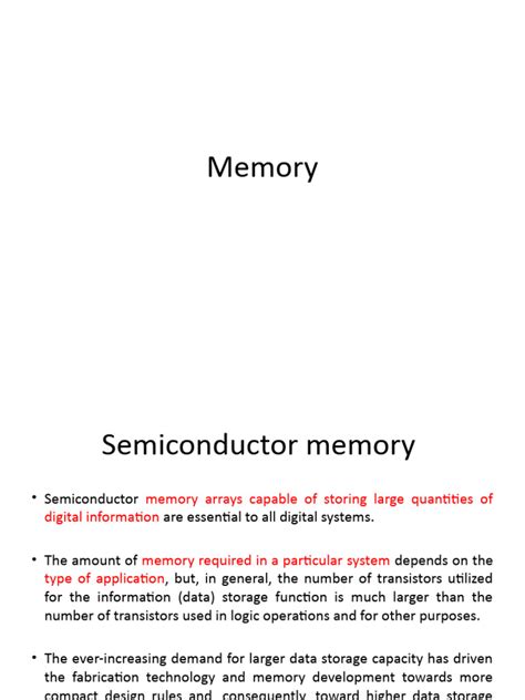Memory Related To Vlsi Pdf Read Only Memory Computer Memory