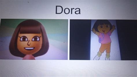 Wii U Mii Maker Dora The Explorer Youtube
